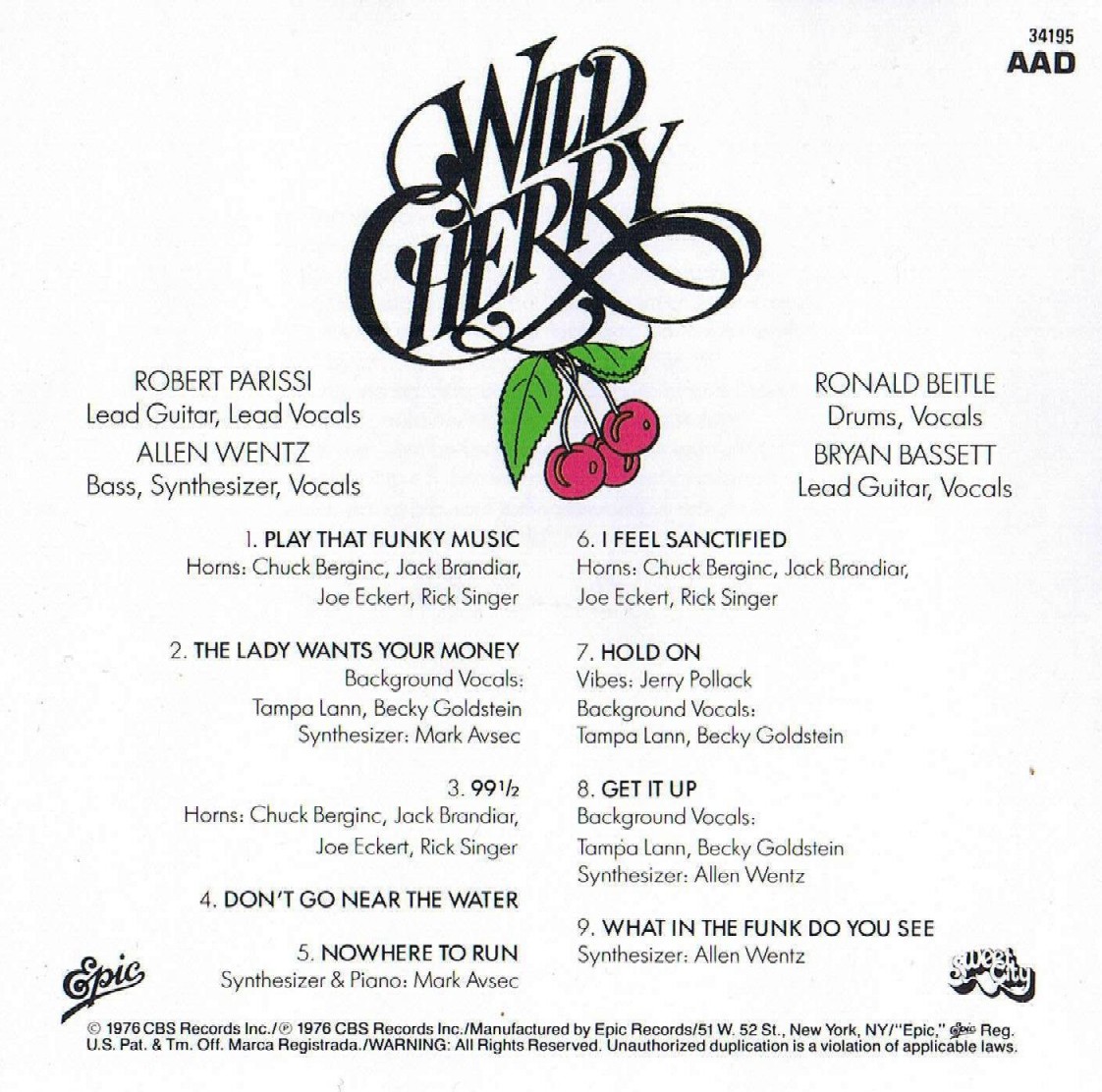 Toda mi músicA: Wild Cherry - Wild Cherry - 1976