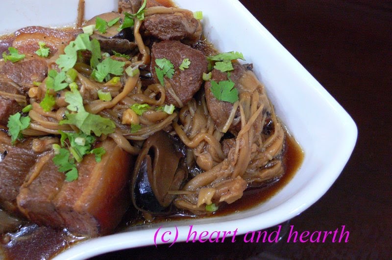 Heart and Hearth: Pork Stew (Adobo) with Mushrooms