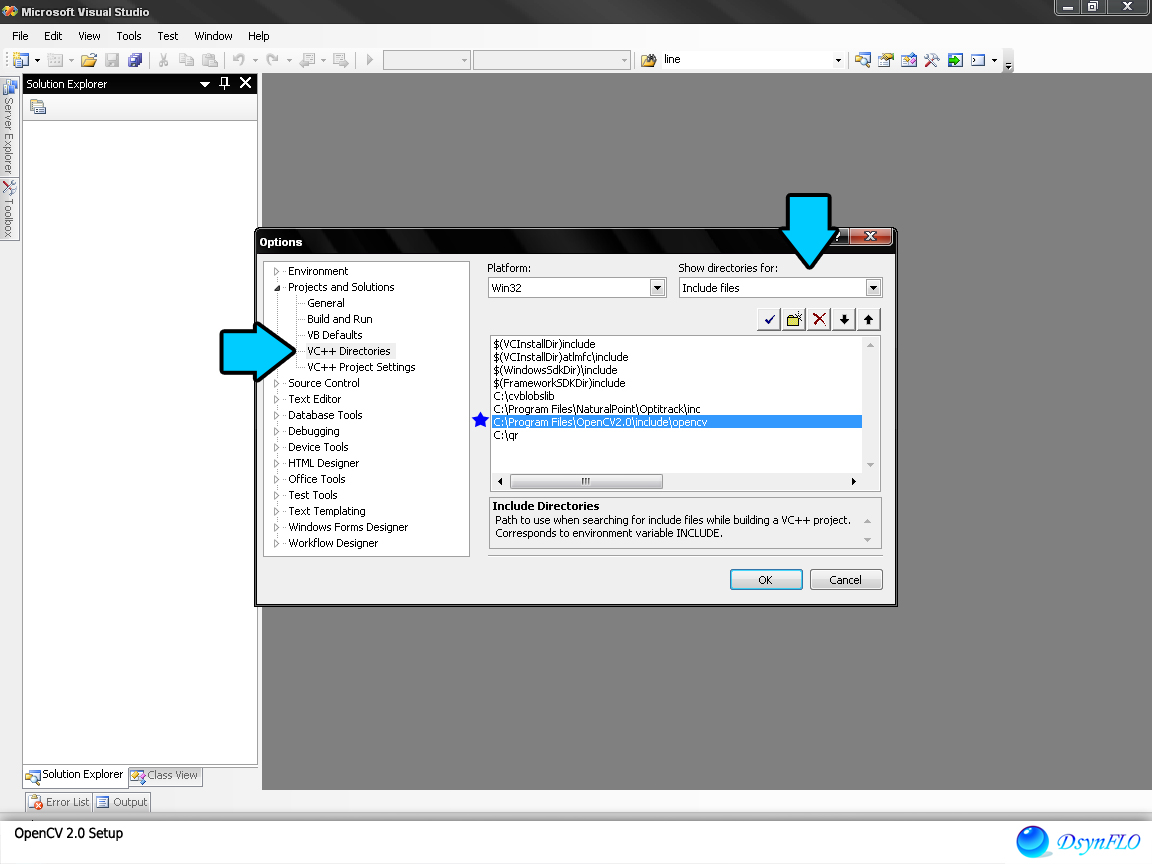 Installing OpenCV 2.0 | DsynFLO