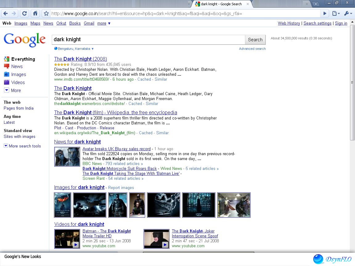 Google's New looks : Revamps Search UI | DsynFLO