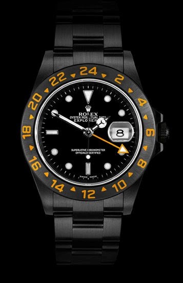 WATCHMATRIX: Black Rolex Explorer II Orange