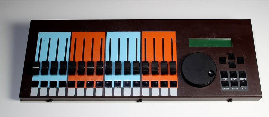 MATRIXSYNTH: Custom Painted Peavey PC1600x 16-fader MIDI controller