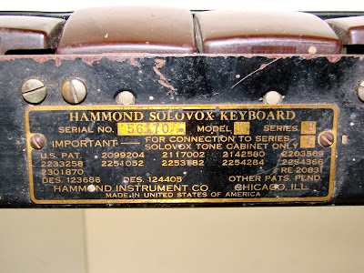 MATRIXSYNTH: Hammond Solovox ORGAN Analog Synthesizer