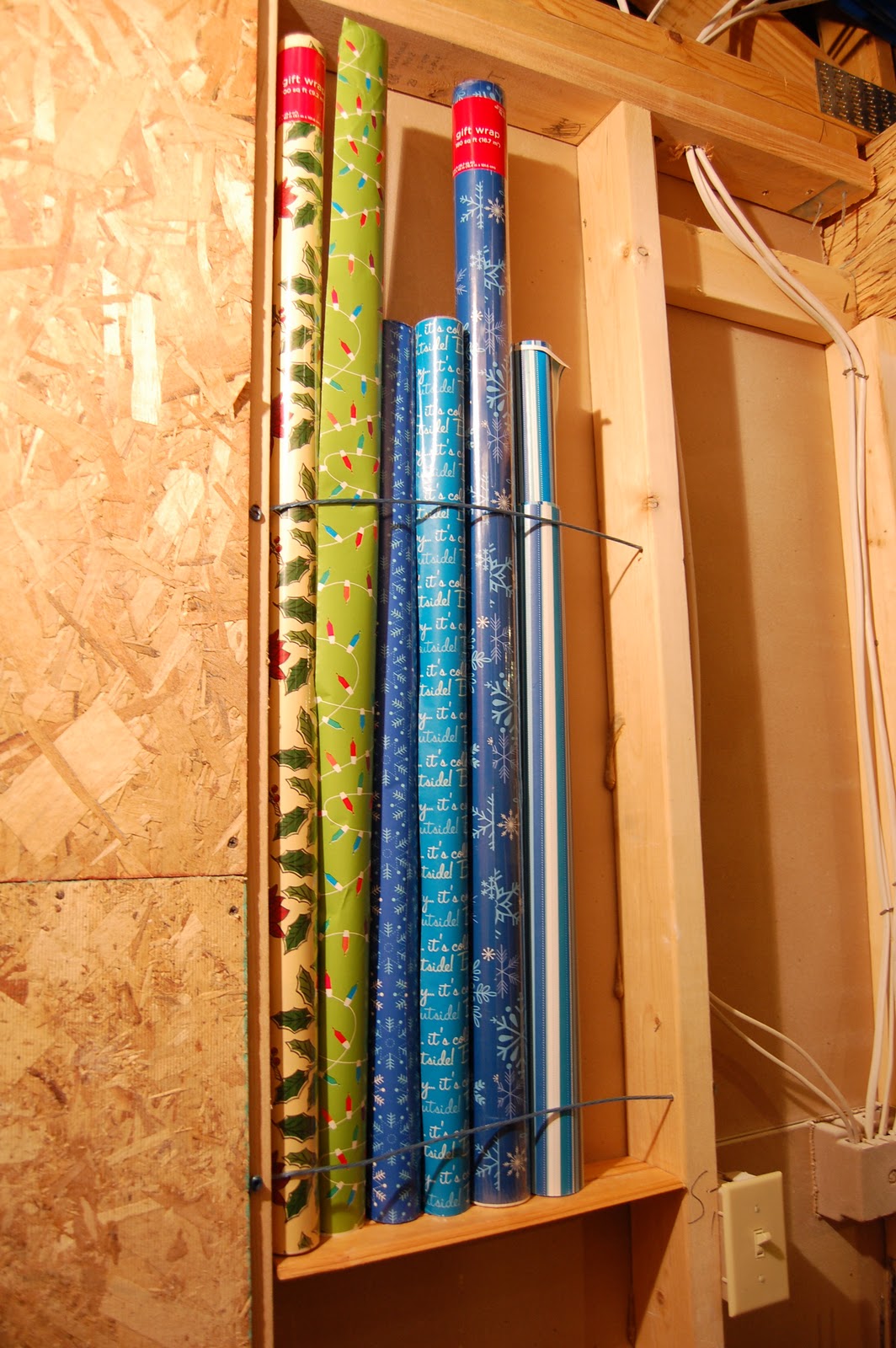 Maple Memories: Wrapping Paper Storage