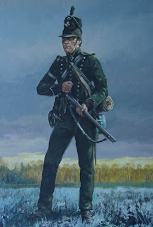 Warriors in art: 95th Rifleman Spain c 1812 by Christa Hook