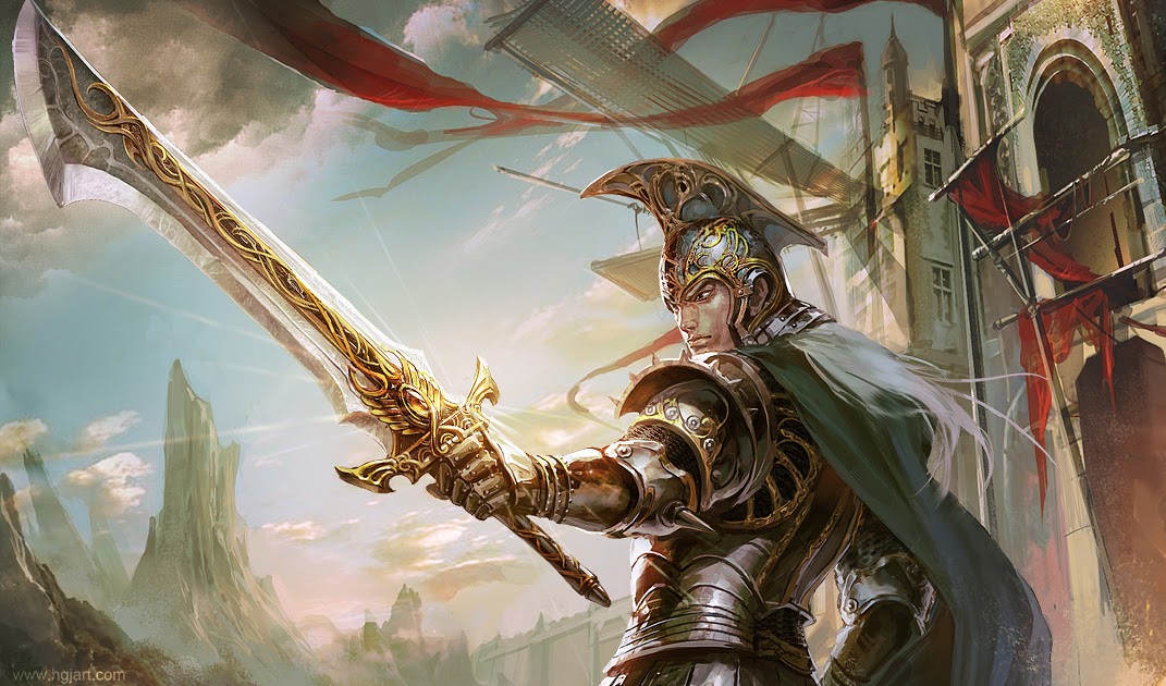 Warriors in art: Holy Sword by Guangjian Huang