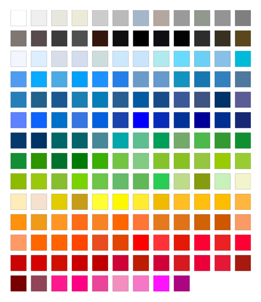 Liudvikos skrynia: Spalvos