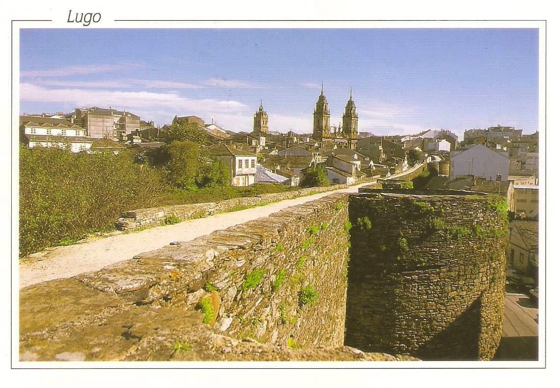 My UNESCO World Heritage Postcards: Spain - Roman Walls of Lugo