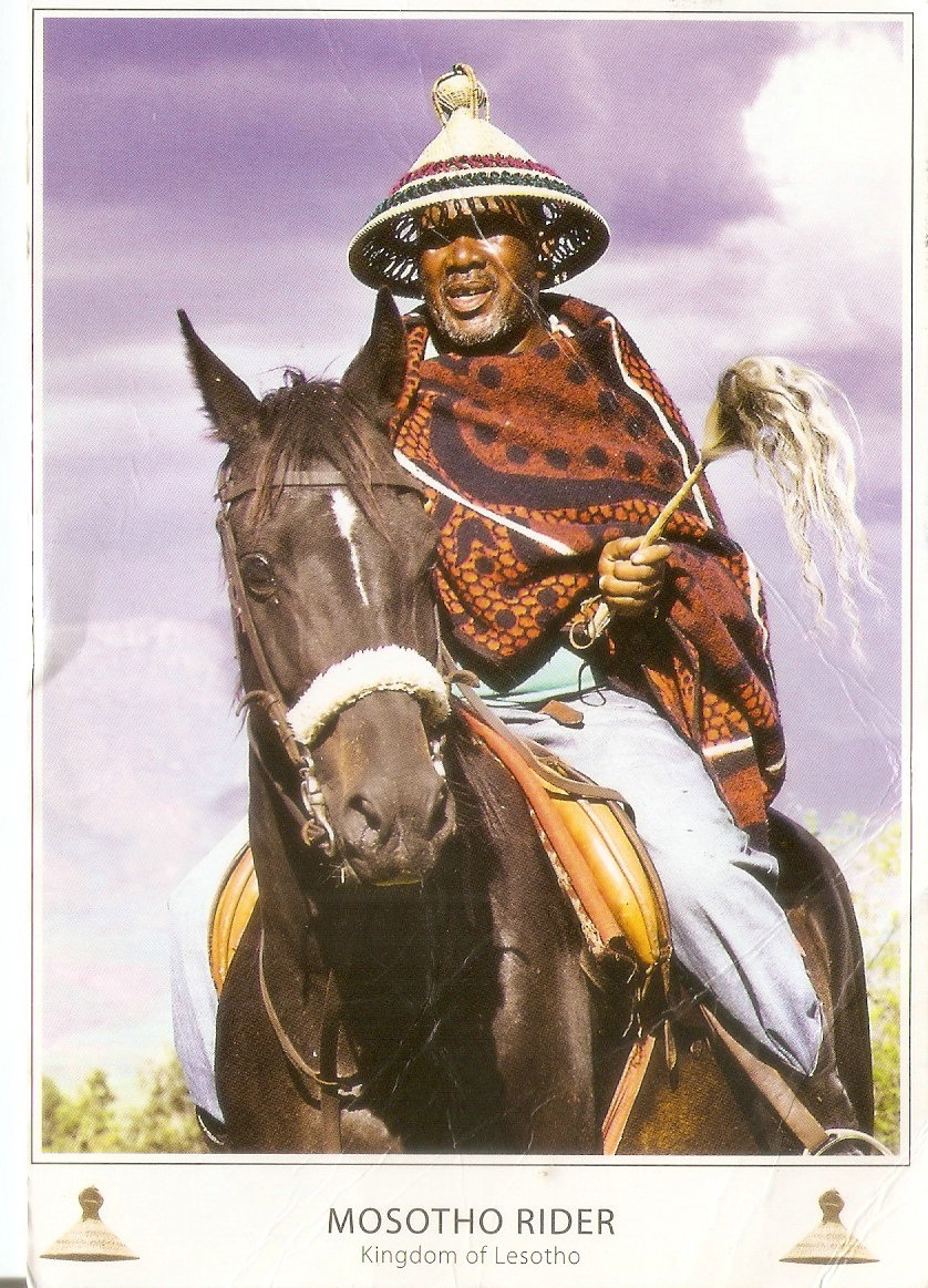 Postcard A La Carte: Lesotho - Mosotho Rider