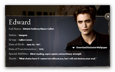 Twilight: Official New Moon Characters Profiles