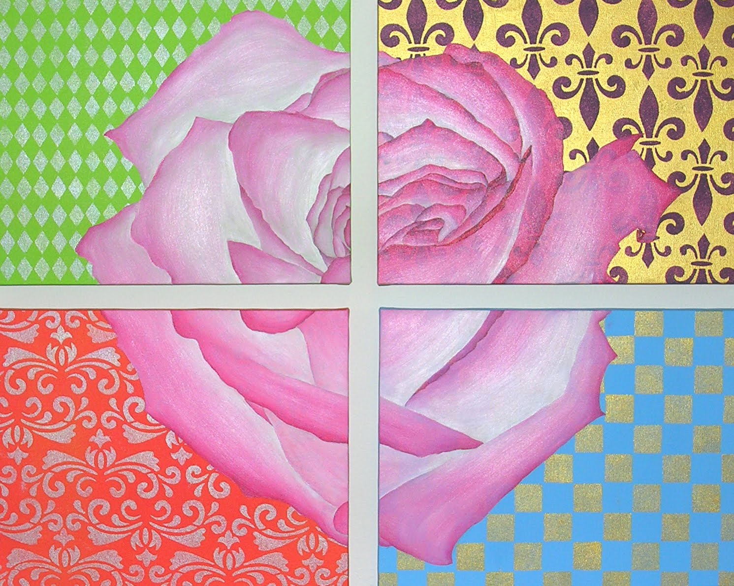 m.art: Pink Rose Art