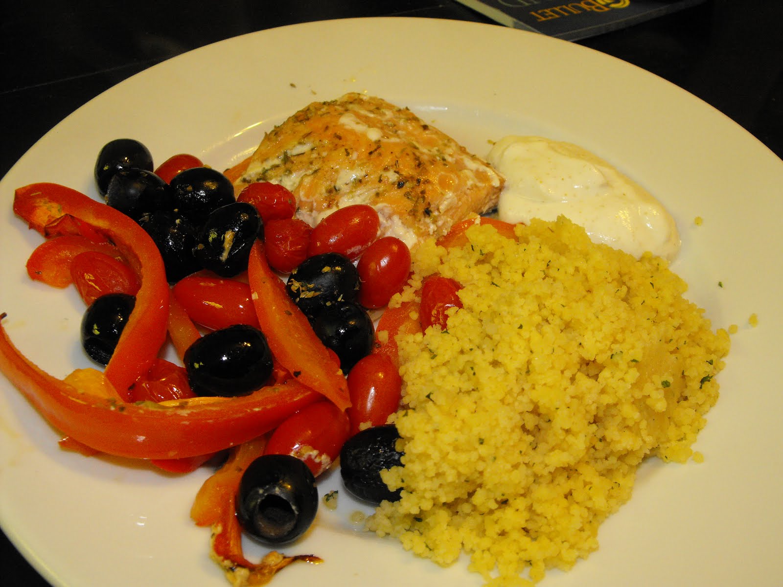 The Almost Gourmet Housewife: Super Easy Baked Mediterranean Salmon