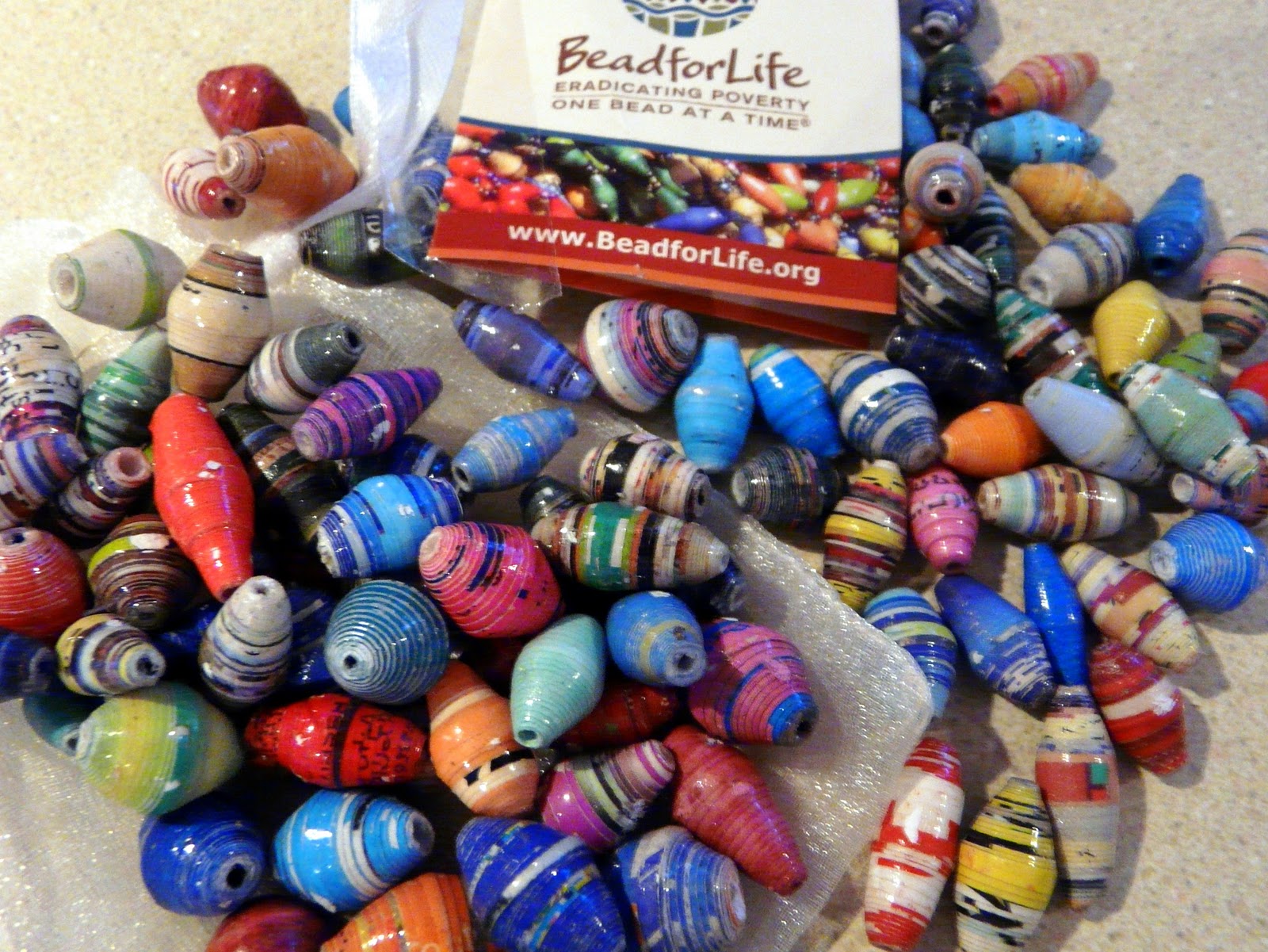 searching for Art in life: Totally tangled in Beads for Life :)