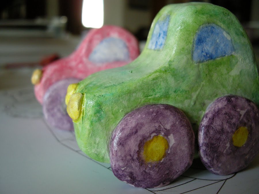 Fishes Make Wishes: Clay cars