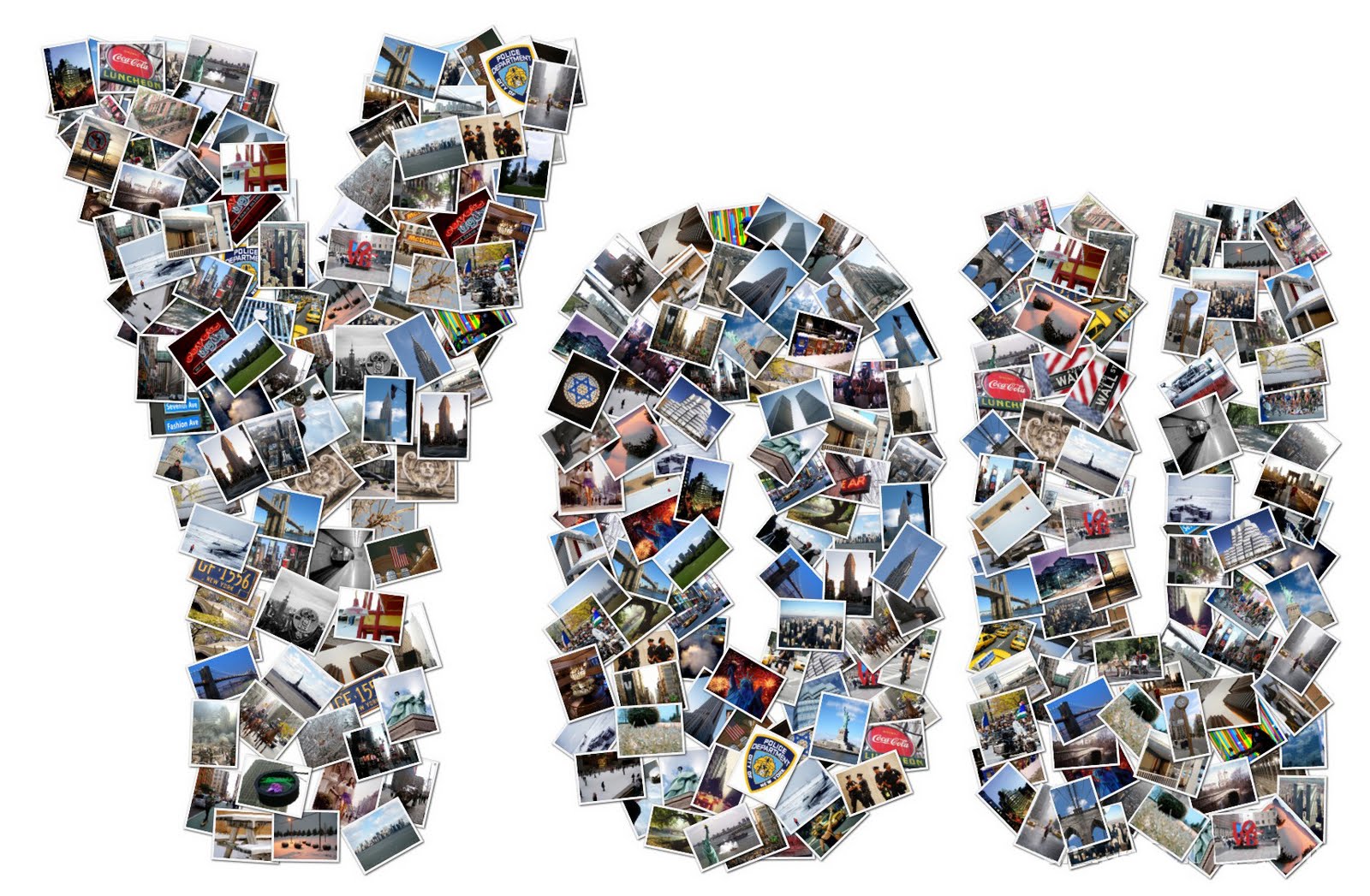 OK9 Design: collage in a shape