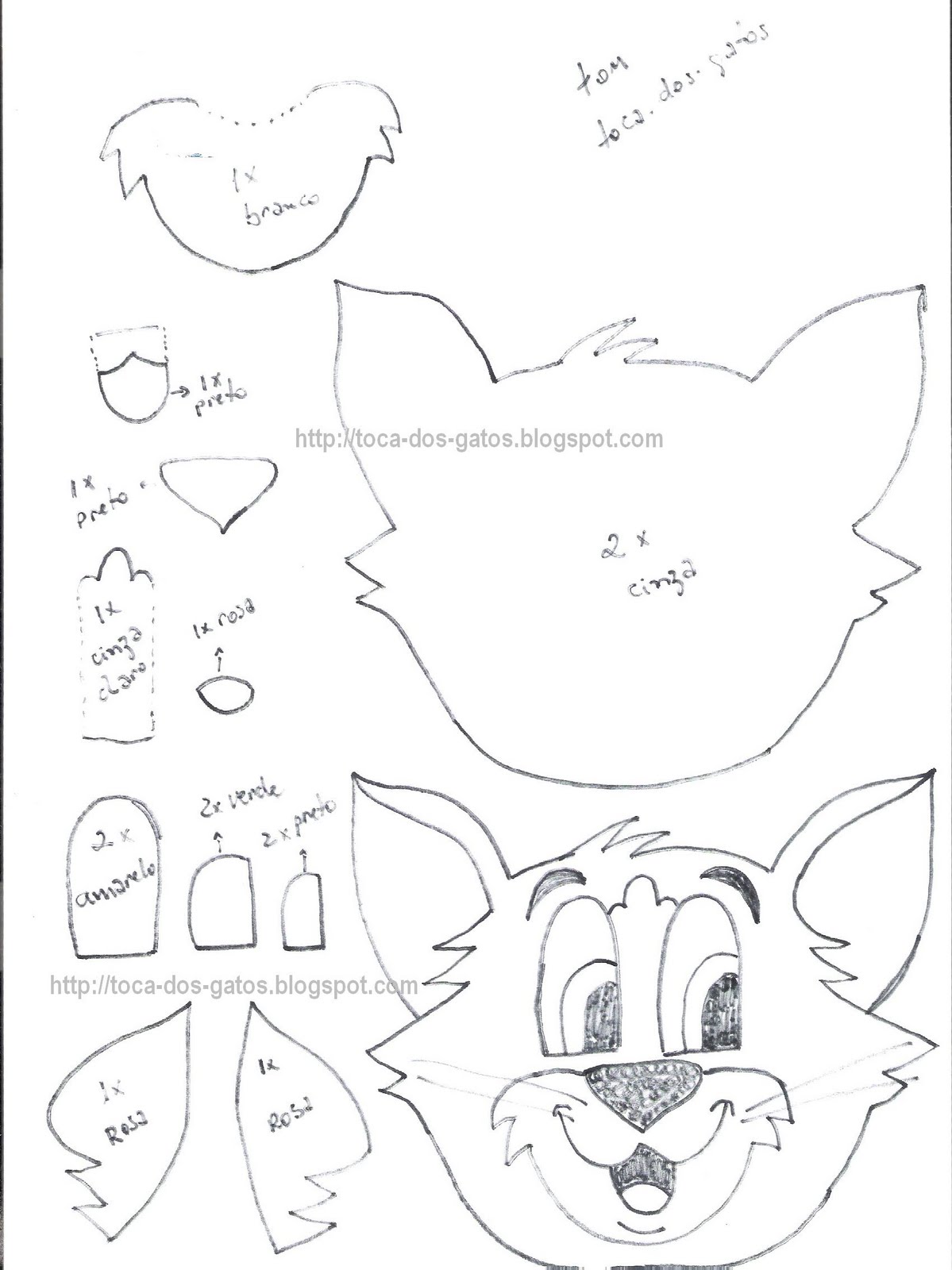 Toca-dos-Gatos: Tom em feltro