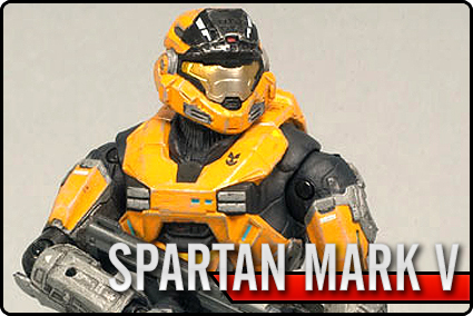 HALO REACH ACTON FIGURES - SPARTAN MARK V GOLD - SERIES 1