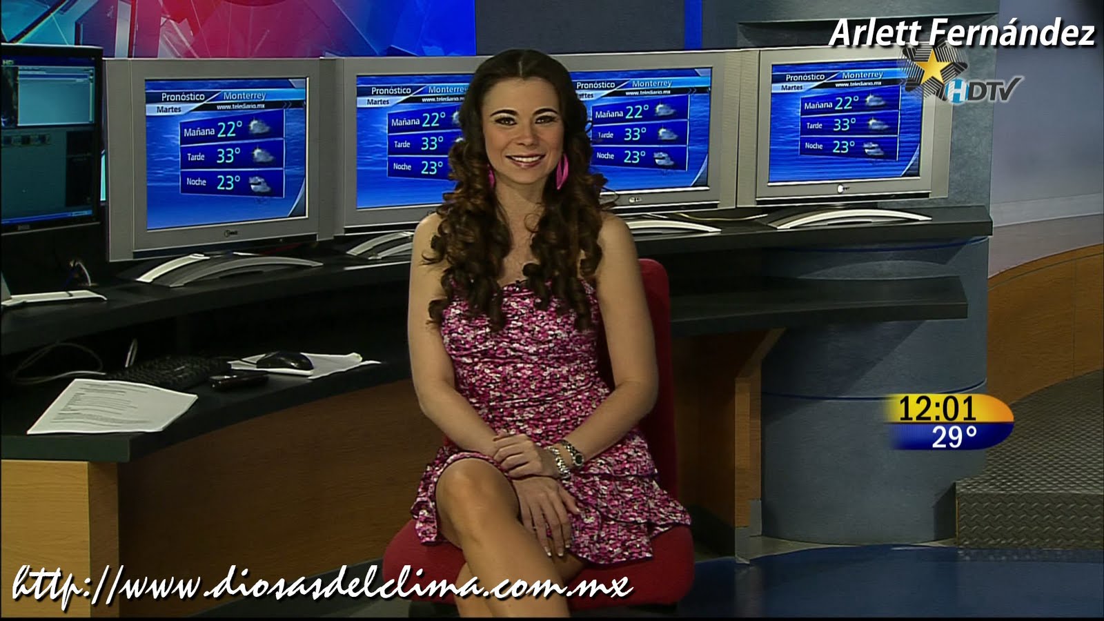 Las diosas del clima: Arlett Fernandez - Seguimos con el HDTV...