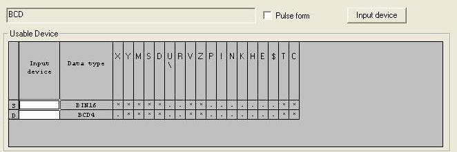 BCD instruction on Mitsubishi PLC