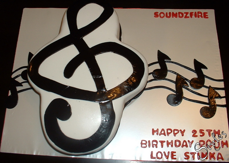 Cakes by Styles: 3D Logo Birthday Cake for DJ!