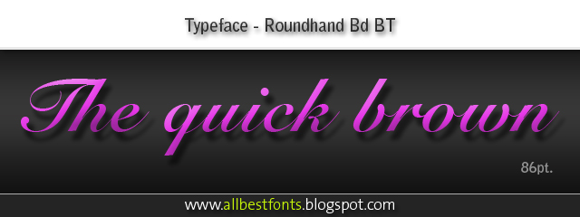 Roundhand Bd BT