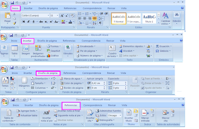 Jorge Alberto: Menú Insertar de Word 2007