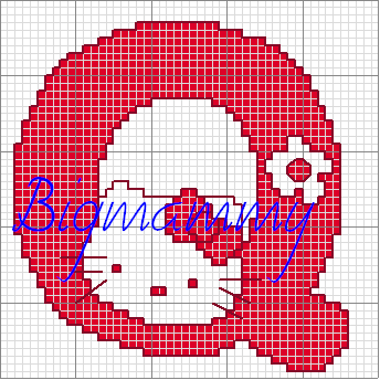 Lua aos quadradinhos: Alfabeto Hello Kitty 2ª parte