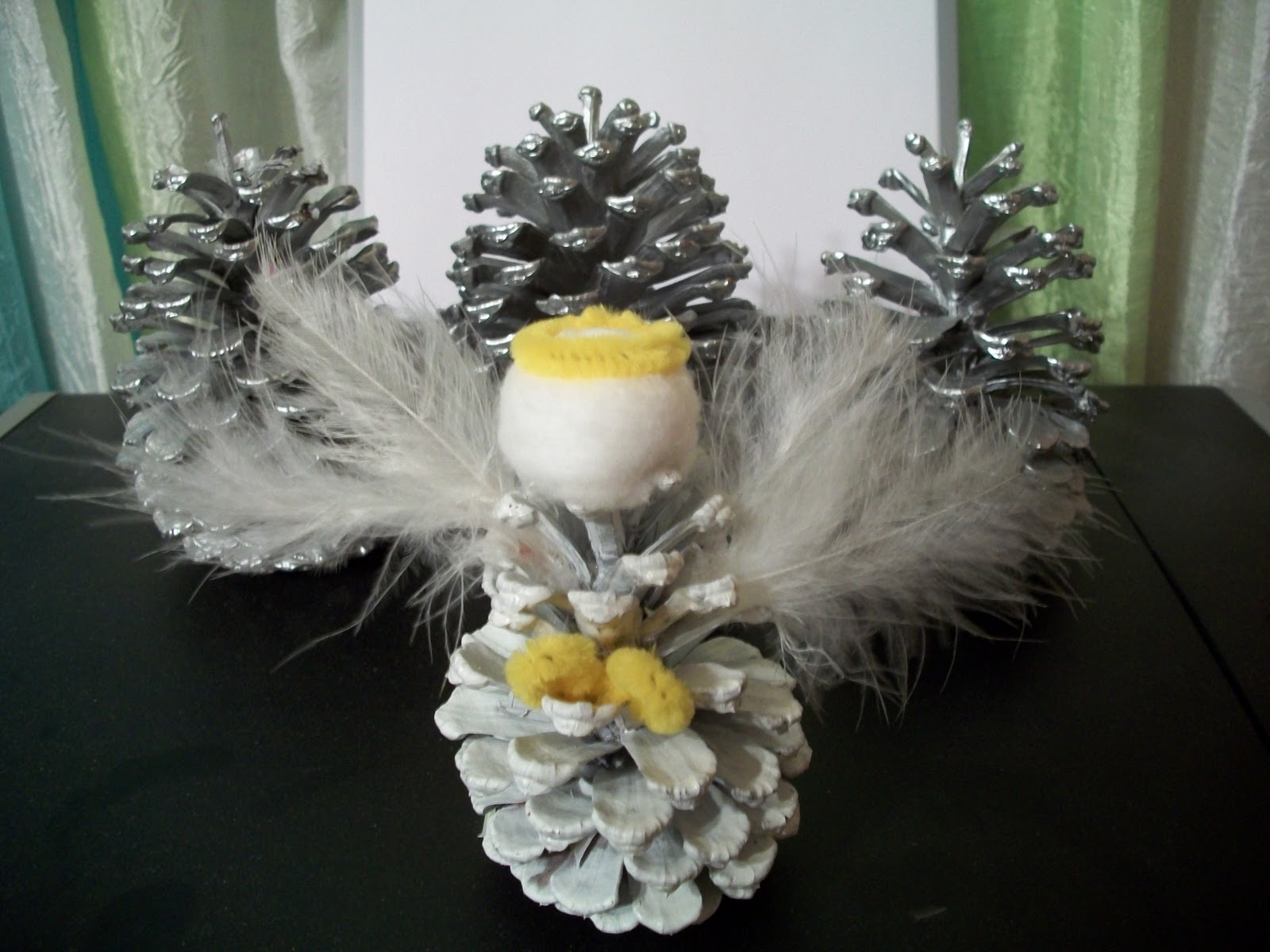 Cats, Kids and Crafts: Pine Cone Angel