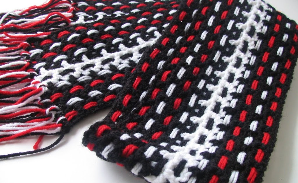 FREE CROCHET PATTERN Funky Stripe Scarf | MyHobbyShop