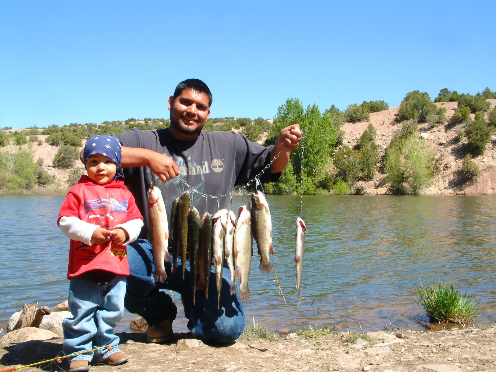 OUTDOORS NM: Nambe Lake and Falls Beats the Heat - Great Fishing ...
