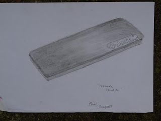Art Foundation Work: Drawing lesson 21 - pencil case, pencil sketch