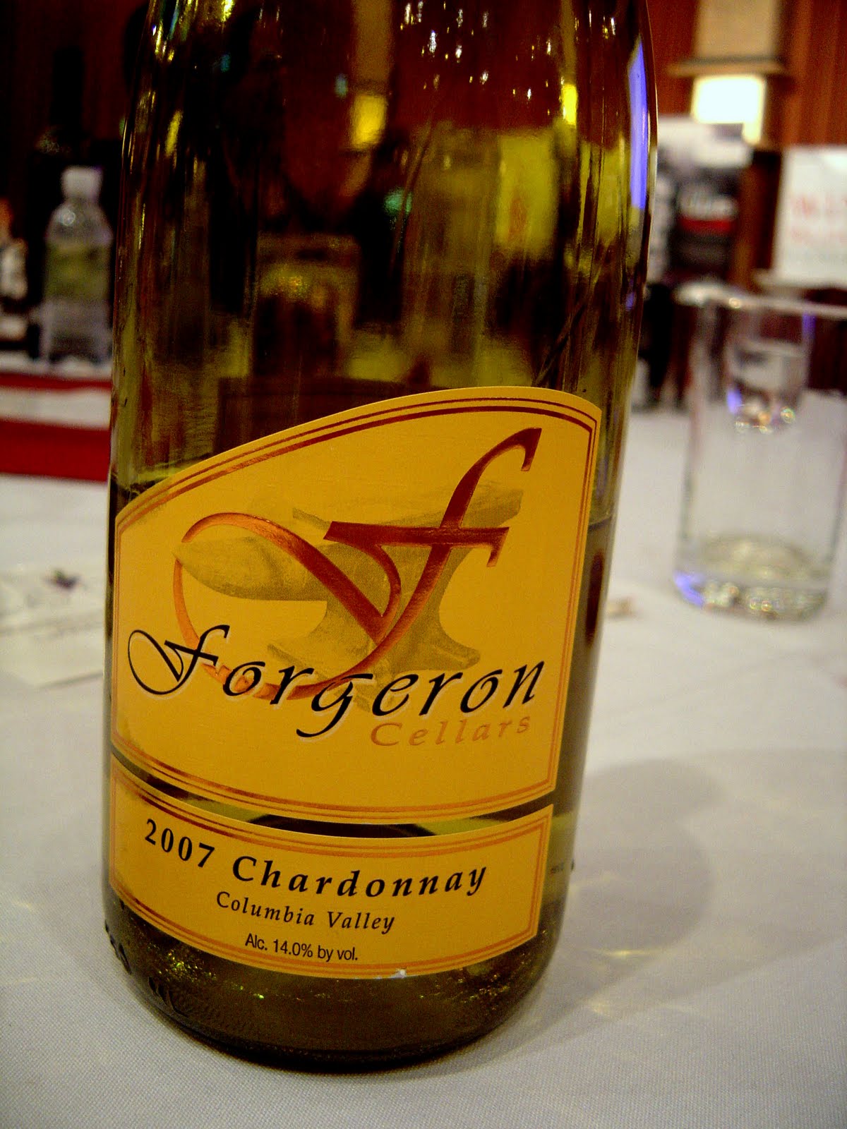 Forgeron Cellars 2007 Chardonnay, A Columbia Valley, WA highlight!