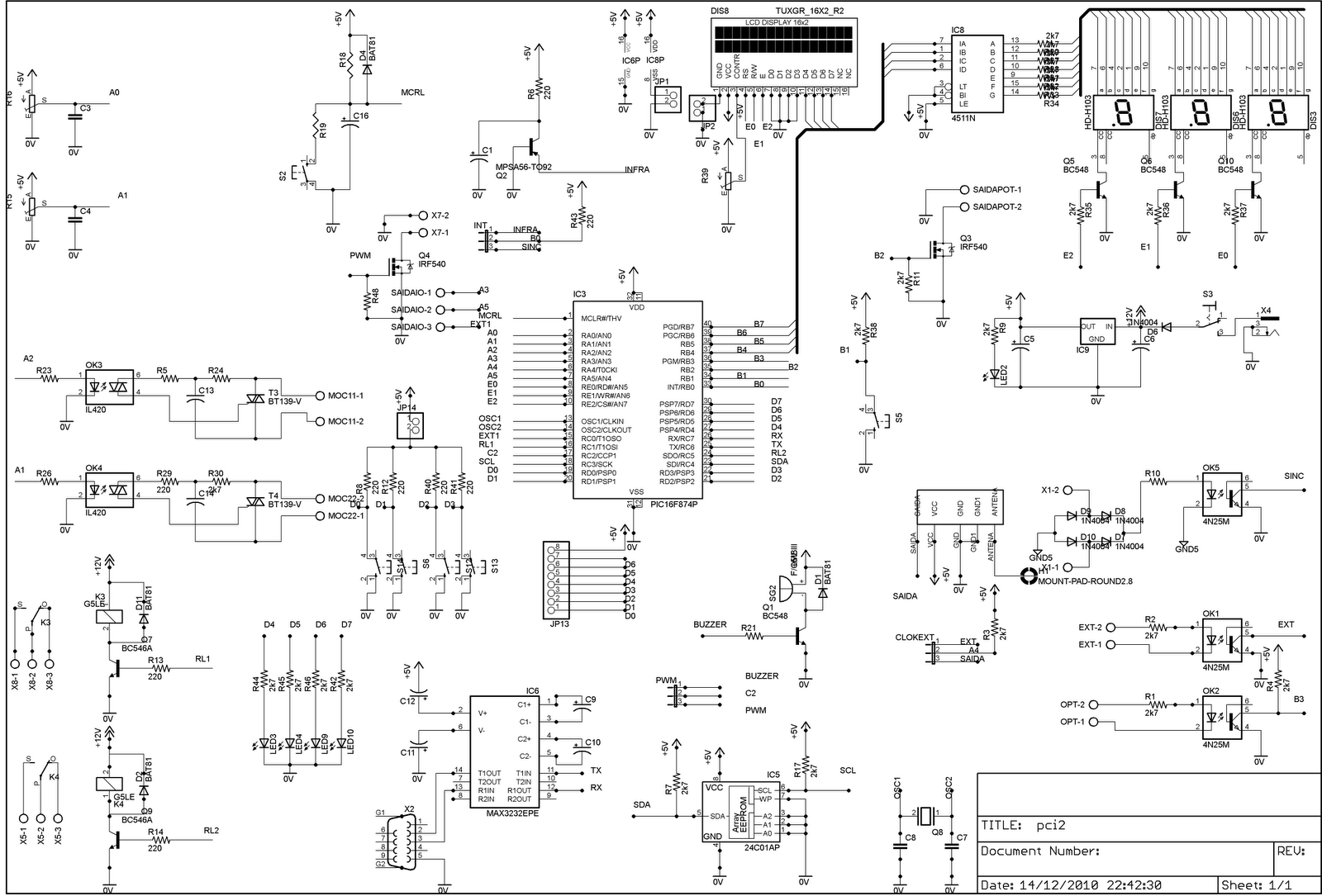 D.F.S Projetos Eletronicos e Microcontroladores PIC: 2011