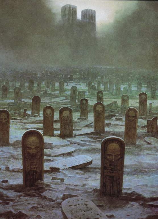 Paintings Reproductions Untitled (328) by Zdislav Beksinski (Inspired ...