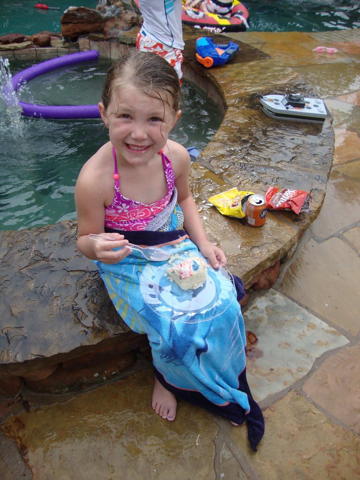 The Huff Family: Cub Scout Pool Party