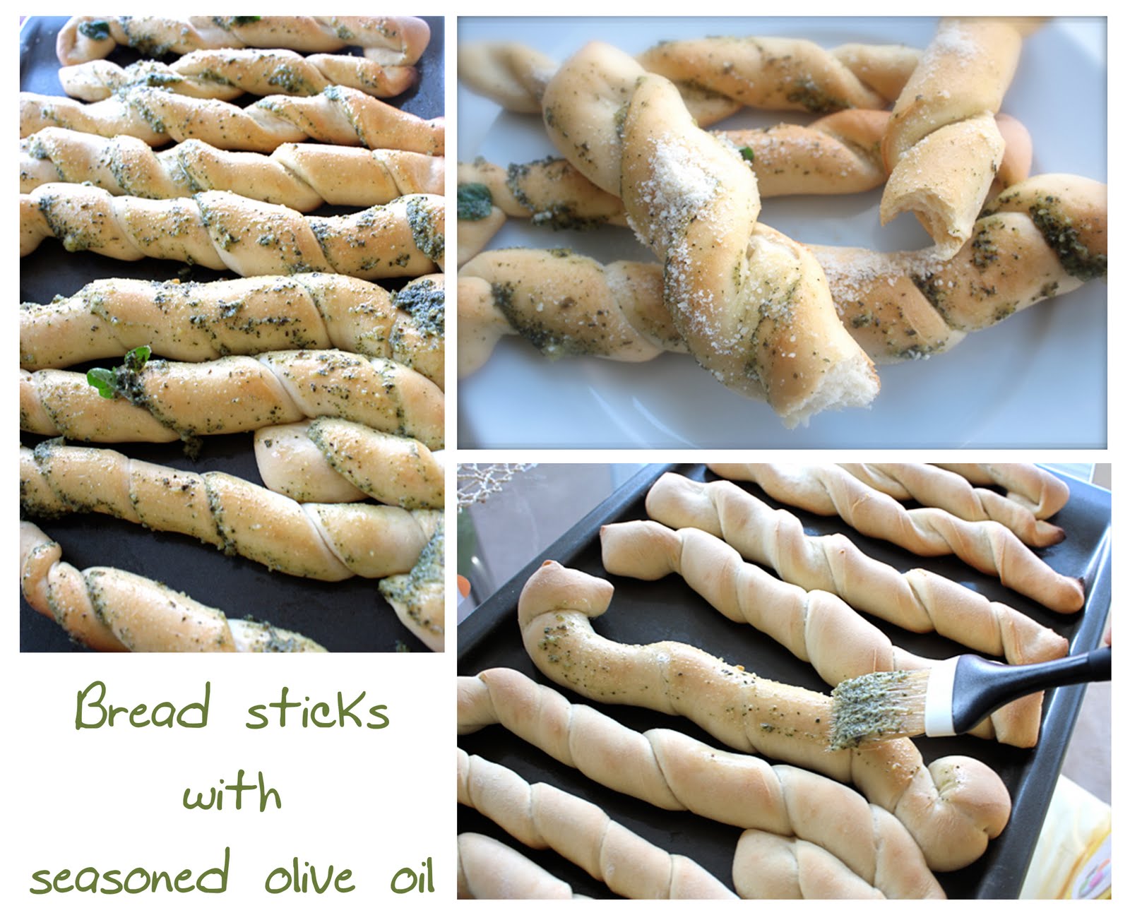 Hungry?: Breadsticks with seasoned olive oil!!!