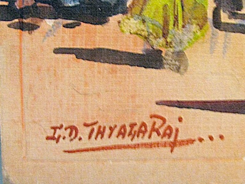 INDIAN INFLUENCES: G D Thyagaraj - Busy Street Scene