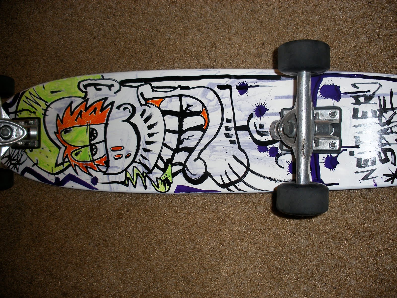 Dominik Ferrendelli's Artwork: Skateboard Painting