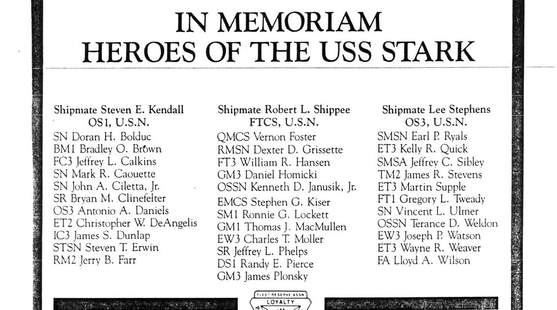 USS STARK FFG-31: An Unforgettable Tragedy