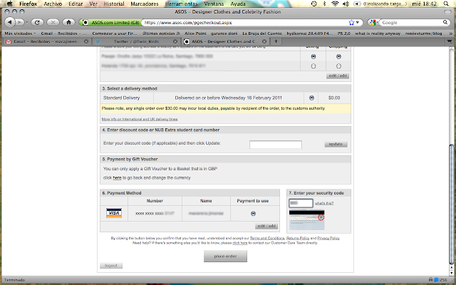 twin birds: Tutorial Compra Online: Asos