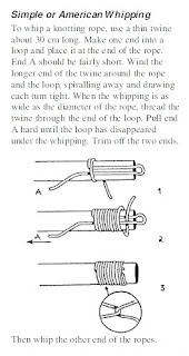 Girl Scout Troop 1876: Whipping a rope end