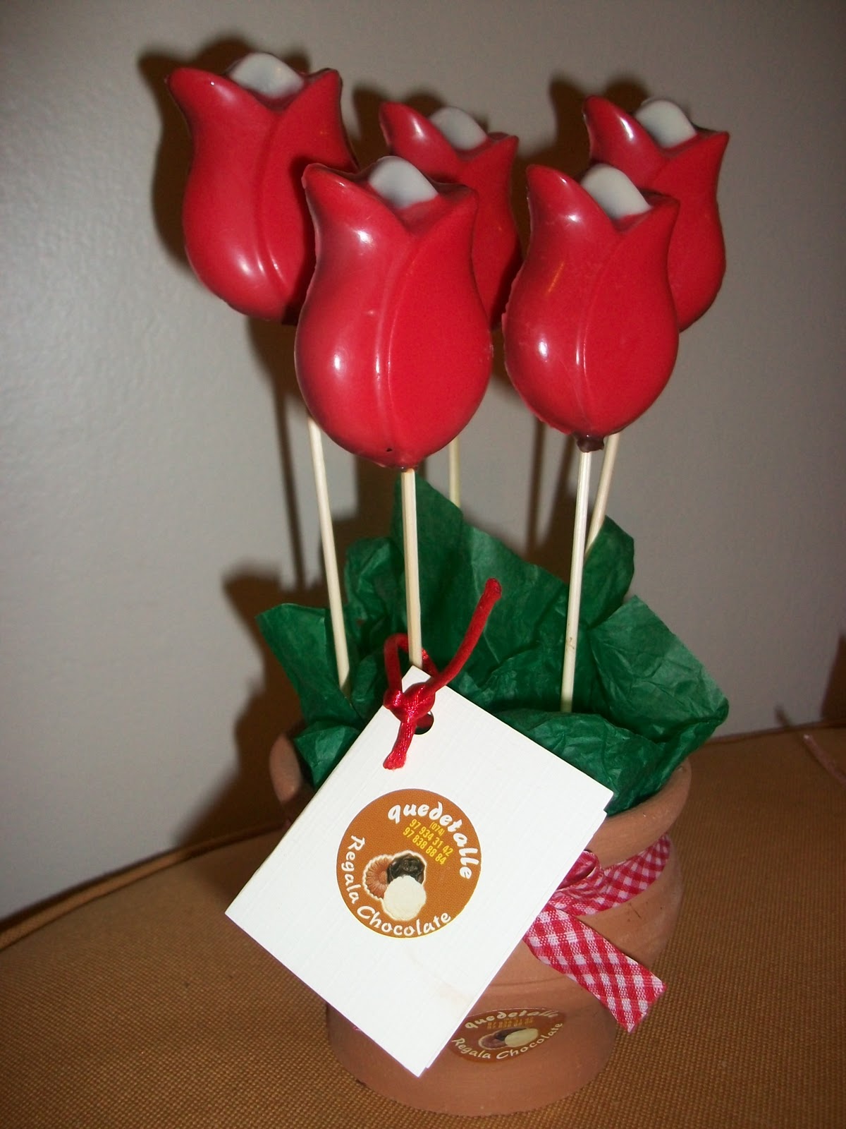 QUEDETALLE... regala chocolate: Flores de chocolate... lindos detalles ...