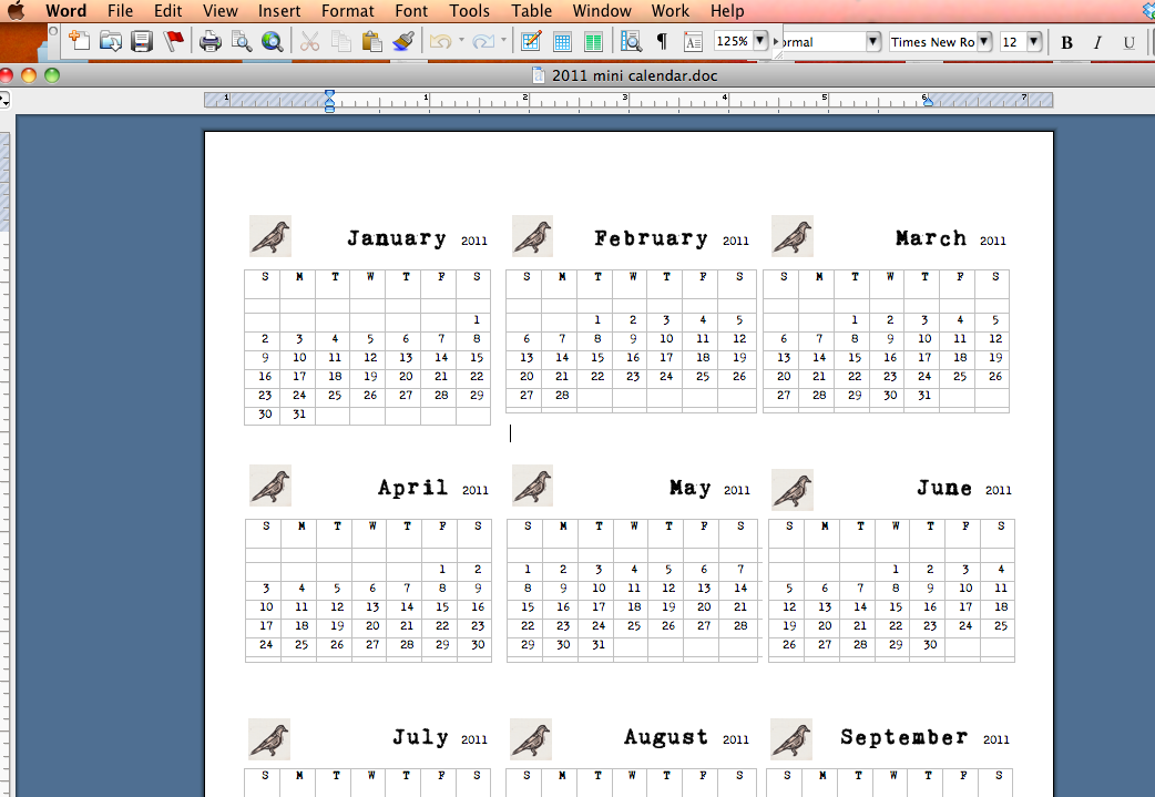 The Artistic Life: Workshop Wednesday - Mini calendar holder (with ...