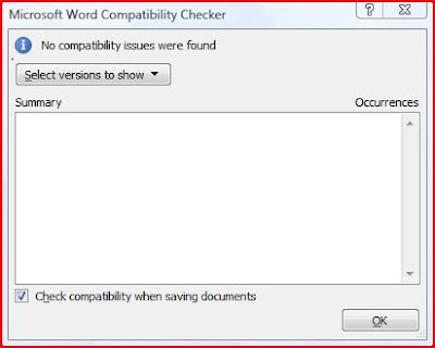VBA Tips & Tricks: How to check compatibility issues in a Word Document