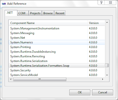 Dot Net Tips & Tricks , C# (C Sharp)Tips & Tricks: The type or namespace name 'SoapFormatter ...