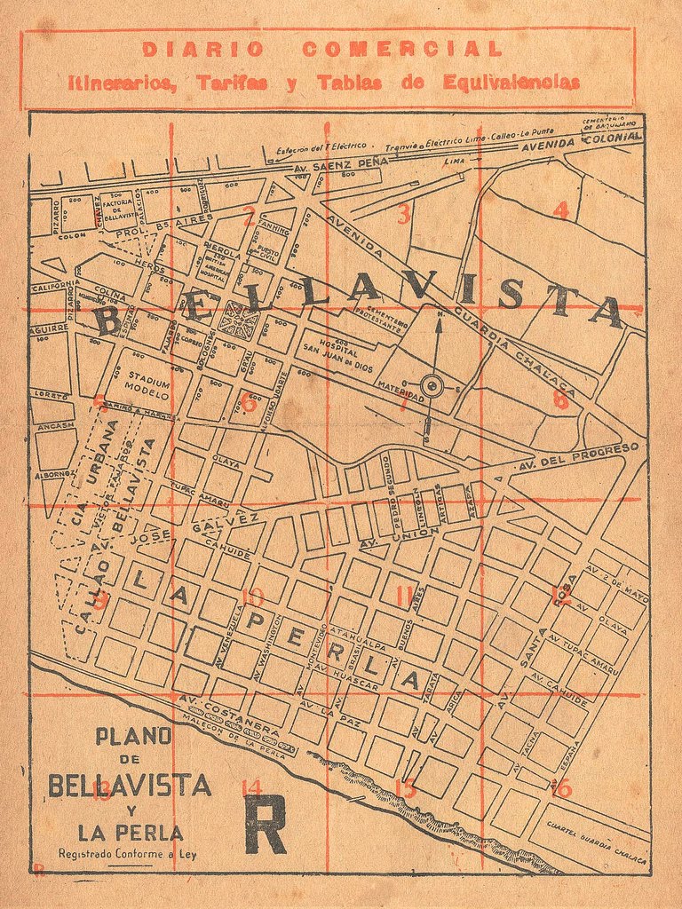 Planos de calles de 1939 de Lima y Callao en el Perú: Província ...