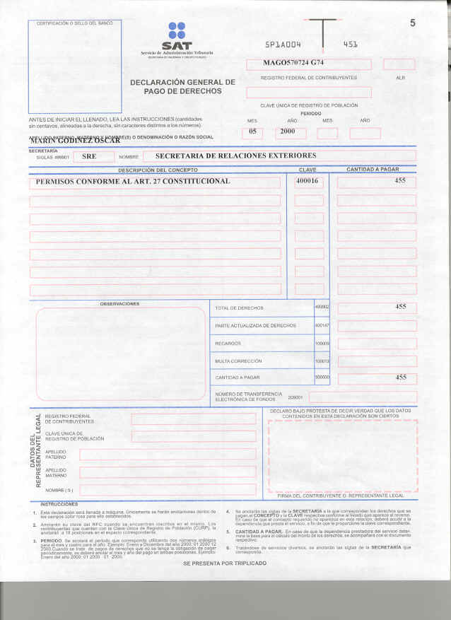 Cómo lo hago?: Cómo puedo llenar un formulario SAT 5?