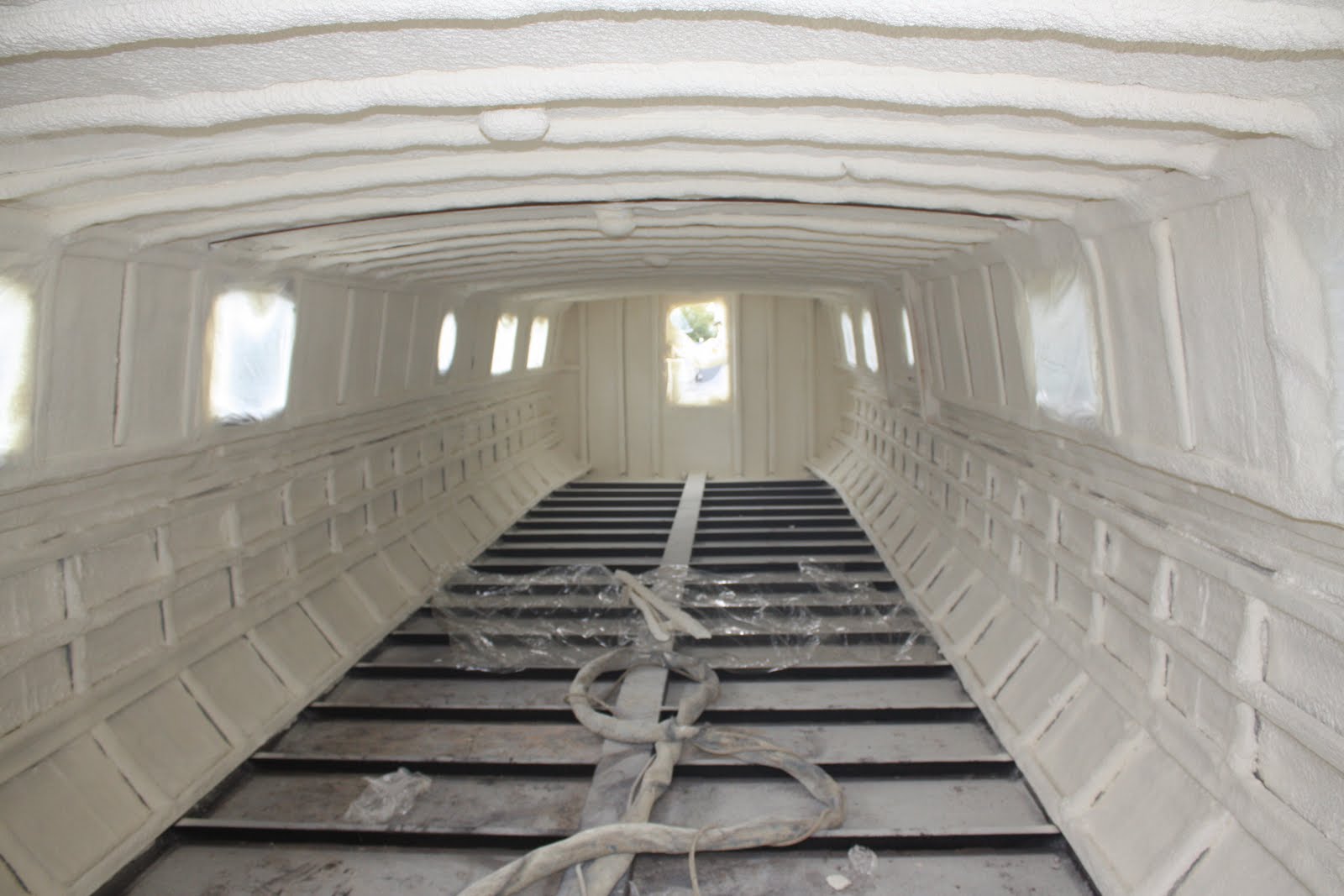 Widebeam Boat Build Blog: Insulation Done Today