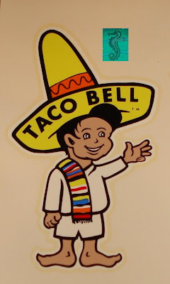 Nostalgia on Wheels: 1960s Taco Bell Taco Boy Decal