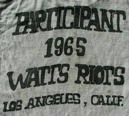 Nostalgia on Wheels: 1965 Watts Riots Participant T-shirt